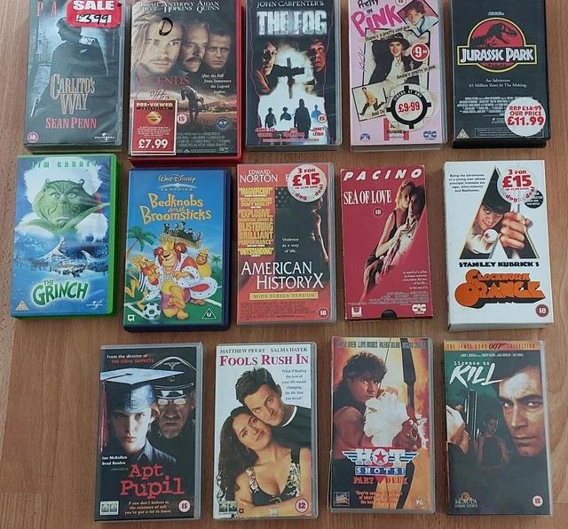 VHS BUNDLE OF 14 Pre-Owned Blockbuster Films £9.99 - PicClick UK