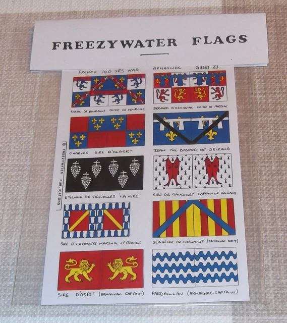 LATE 100 YEARS War French 3 Freezywater Flagsheet £4.61 - PicClick UK