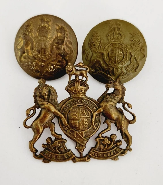 BRITISH ARMY GENERAL Staff WW2 Uniform Badge with Brass & Plastic ...