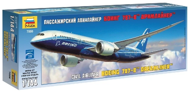 BOEING 787-8 DREAMLINER Civil Airliner 1:144 Plastique Model Kit 7008 ...