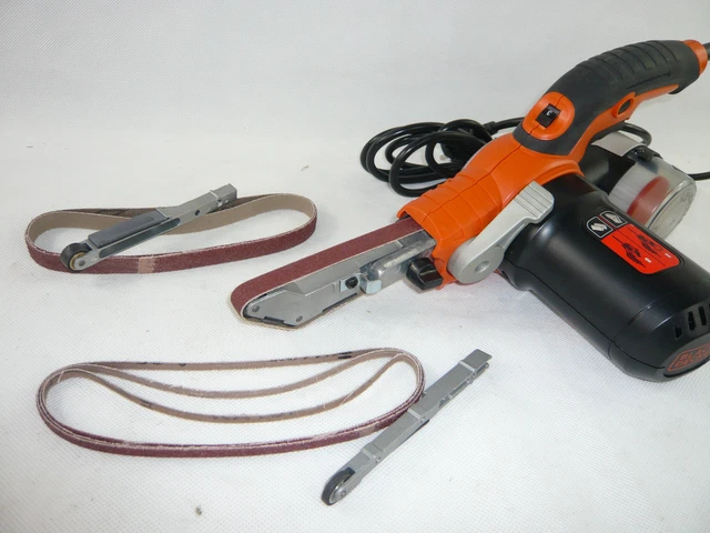 BLACK&DECKER KA902EK POWERFEILE + ZUBEHÖR IM KOFFER Bandschleifer ...