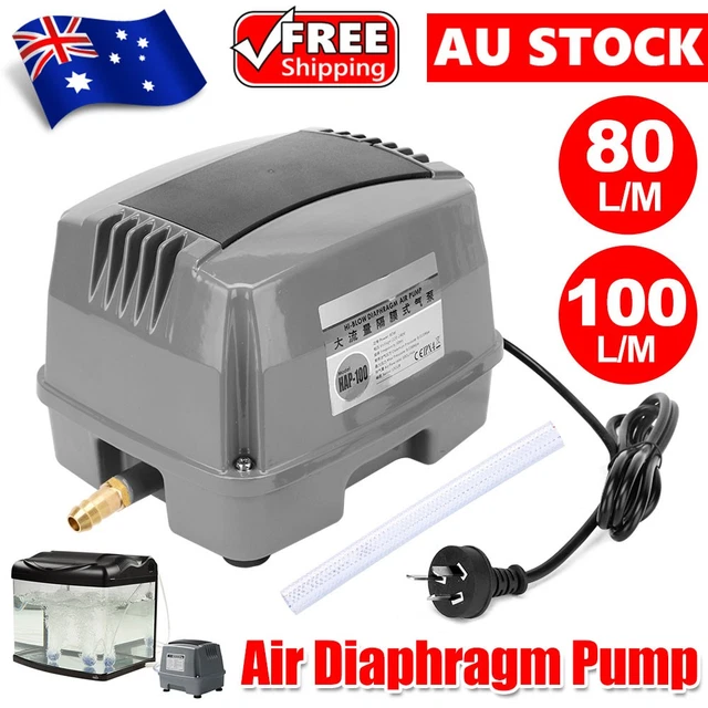 80-100L/M AIR PUMP Hiblow Diaphragm Domestic Septic Aerator Compressor ...