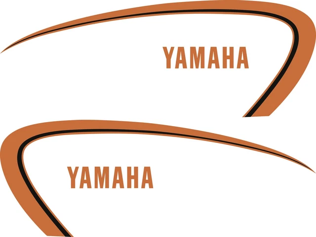 YAMAHA SR500 FUEL / Petrol Tank Decal Set – 1980 Replica Gold Black LH ...