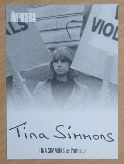 TINA SIMMONS AUTOGRAPH Card AVTS1 - The Avengers Complete Collection ...