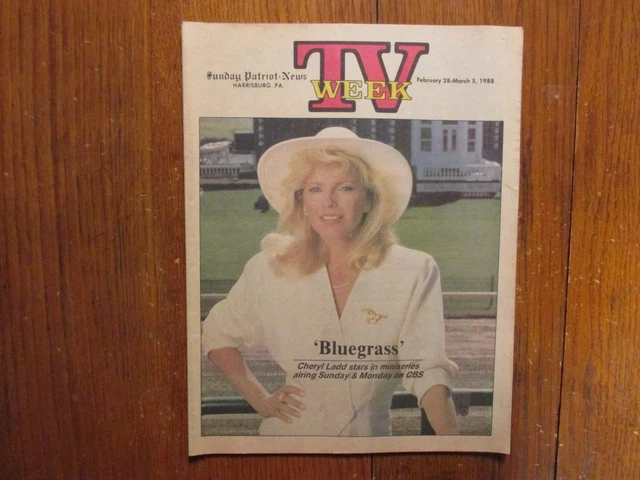 FEBRUAR-1988 HARRISBURG PA. Sunday Patriot-News TV Week Magazin (CHERYL ...