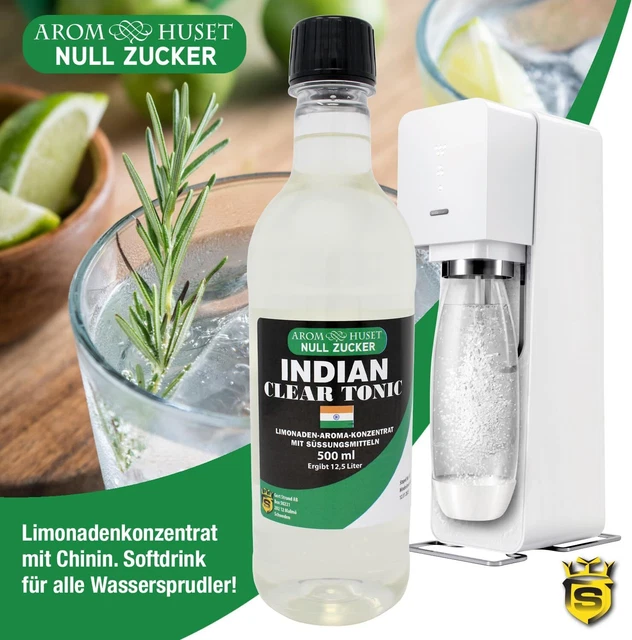 ZERO SUGAR INDIAN Tonic Soda Syrup Concentrate with Quinine 500 ml ...
