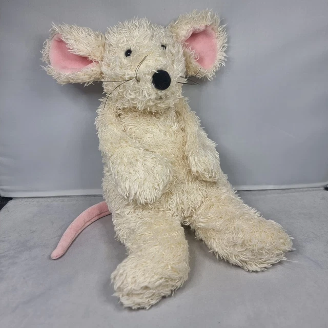 RARE JELLYCAT - Bunglie Mouse - Small Soft Plush Beanie Toy 12" Cream ...