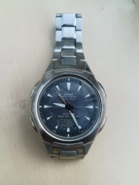 GENTS CASIO WAVE Ceptor Solar Radio Watch £50.00 - PicClick UK