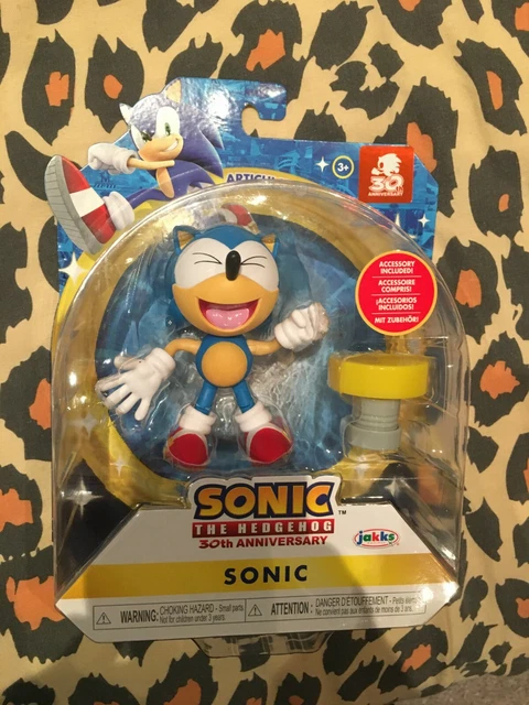SONIC THE HEDGEHOG - 30th Anniversary Laughing Sonic with Spring Figure ...