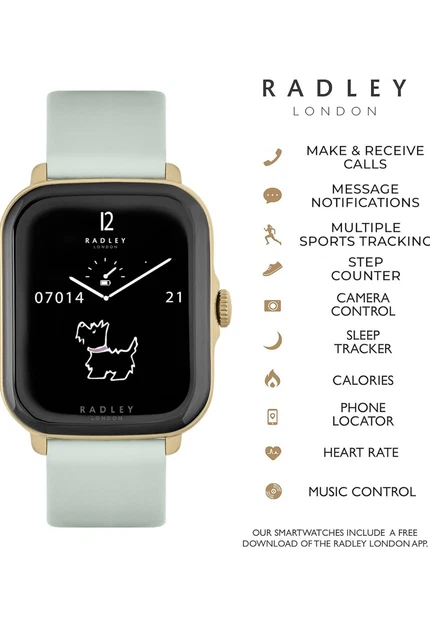 RADLEY LONDON SERIES RYS20 Eucalyptu Silicone Strap New Boxed £40.22 ...