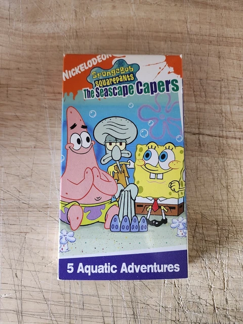 SPONGEBOB SQUAREPANTS SEASCAPE Capers VHS Used Great Shape $16.99 ...