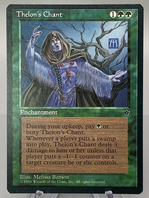1994 MAGIC THE Gathering MTG Fallen Empires Thelon's Chant neuf dans son emballage neuf EUR 1,94 ...