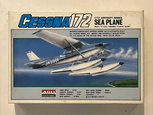 CESSNA 172 SEA plane (ARII plastic model kits) 1-72 USA $59.98 ...