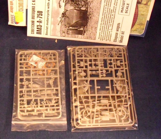 AIM FAN MODEL 35006 Soviet motorcycle with sidecar 1/35 EUR 20,00 ...