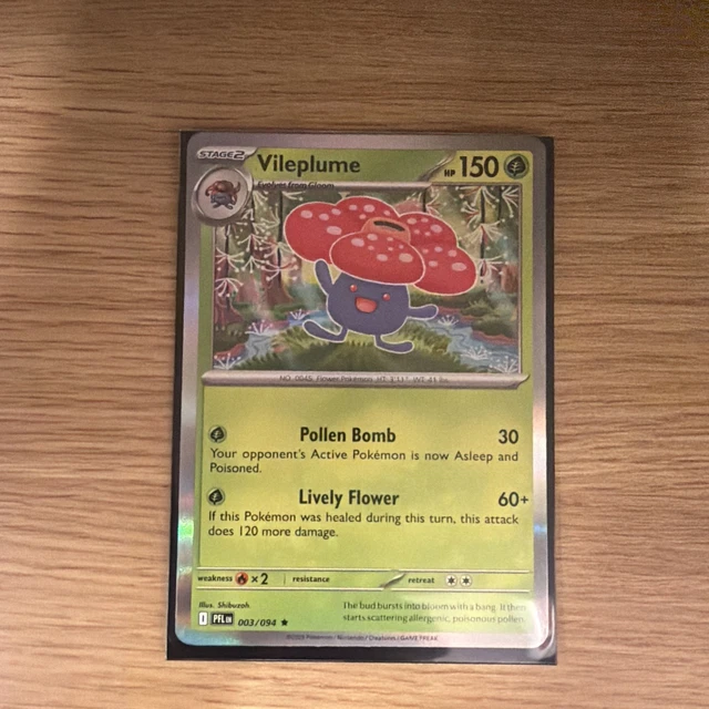 VILEPLUME 003/094 ME02: Phantasmal Flames Holo £1.28 - PicClick UK
