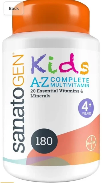 SANATOGEN A-Z KIDS completes multivitamin Maximum 180Tabs!! (Best ...