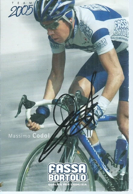 TOUR DE FRANCE CYCLISME autographe de MASSIMO CODOL team FASSA EUR 2,50 ...