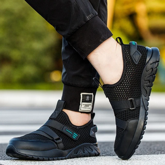 SUMMER MESH SAFETY Trainers Safety Shoes Steel Toe Cap Trainers Work ...