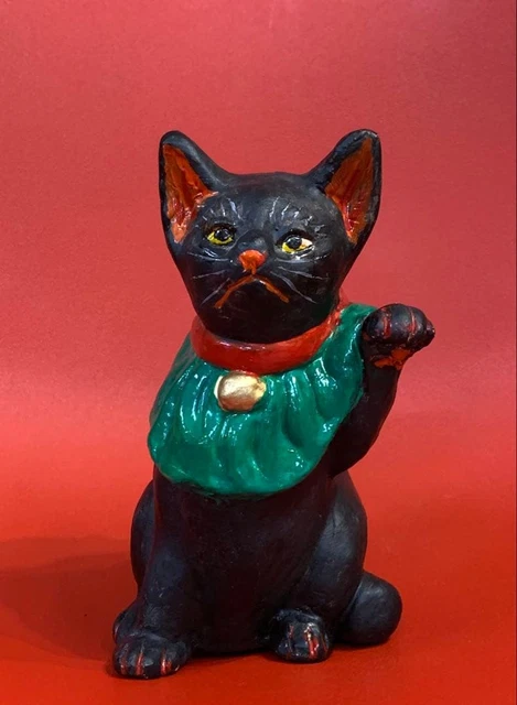 POUPÉE NAGAHAMA FAISANT signe au chat noir hauteur 15 cm EUR 279,88 ...