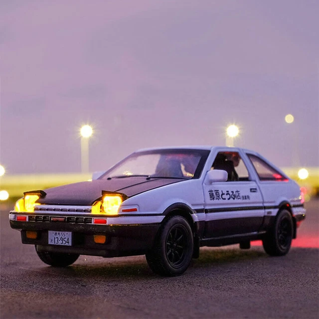 1:28 INITIAL D AE86 Toyota TRUENO Model Car Diecast Toy Vehicle Gift ...