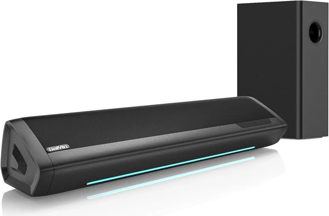 SAIYIN SOUND BAR with Subwoofer for TV, 17-inch Soundbar, 2.1ch ...