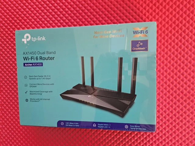 TP-LINK ARCHER AX1450 1..45 Gbps Wi-Fi 6 Dual-Band Wireless Router $71. ...