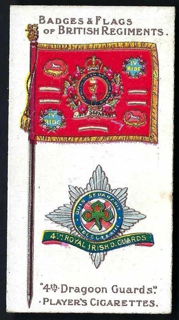 PLAYER - BADGES & Flags Of British Regiments (Green) - #4 4Th Dragoon ...