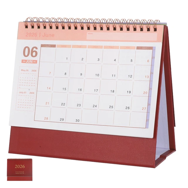 FLIP METAL DESK Calendar Crafts Paper Planning 2026 Notepad Calendars £ ...