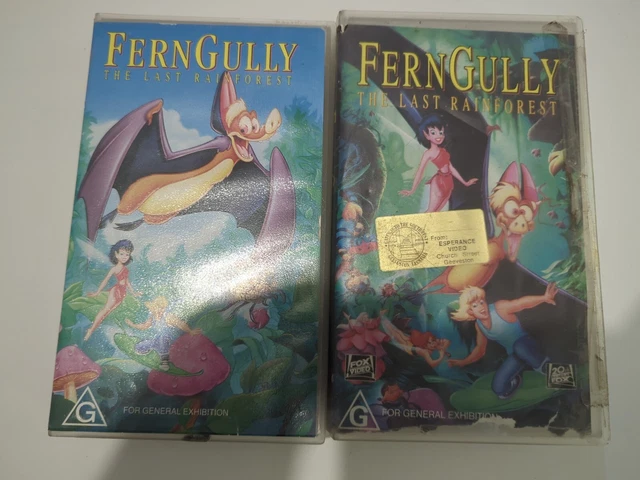VHS FERN GULLY The Last Rainforest 2 Tape Bundle Original 1992 included ...