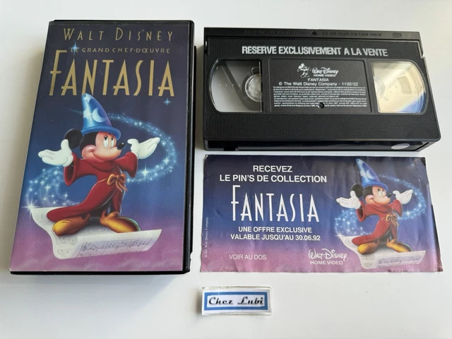 FANTASIA (WALT DISNEY) - Cassette VHS - FR - 1992 EUR 9,90 - PicClick FR
