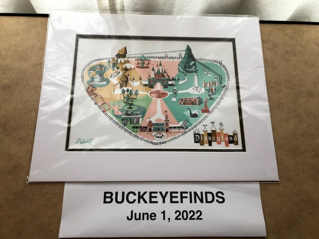 MCBIFF &WELCOME HOME& Deluxe Print - Disneyland Map £44.26 - PicClick UK