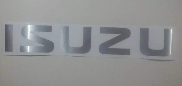 ISUZU D-MAX TAILGATE sticker / decal brushed alloy or chrome etc 700mm ...