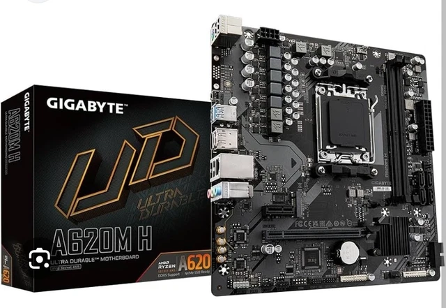 GIGABYTE A620M H motherboard. £65.00 - PicClick UK