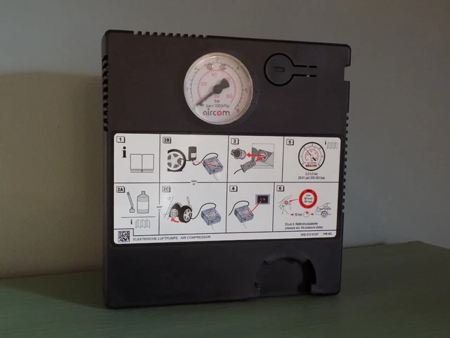 VAG VW AUDI SEAT SKODA tyre inflator. Genuine, new and unused item ...