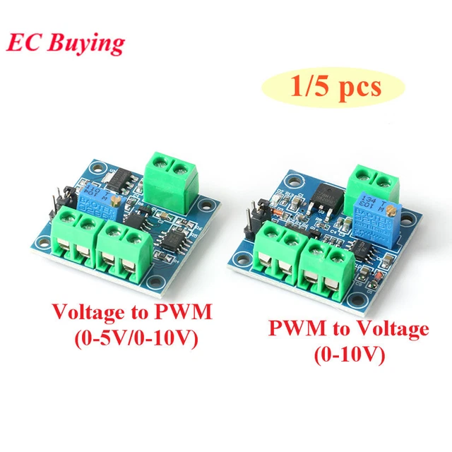 PWM TO VOLTAGE Converter Module 0%-100% to 0-10V for PLC MCU Digital to ...