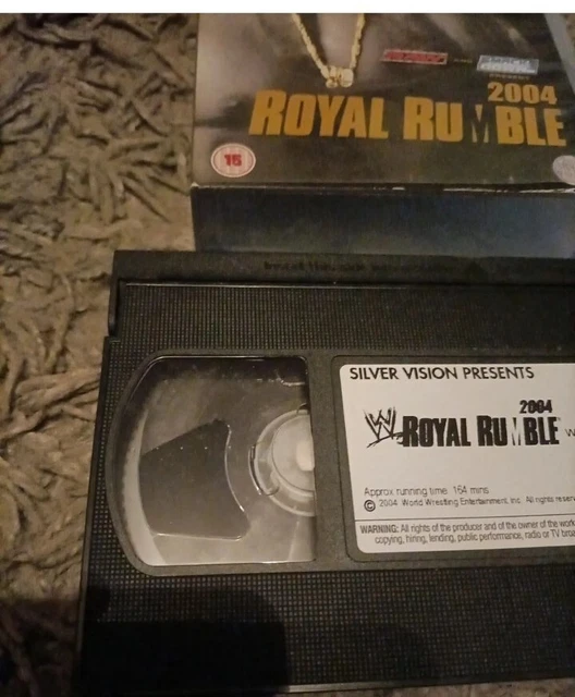WWE ROYAL RUMBLE 2004 (VHS, 2004) Wrestling WWF WCW ECW John Cena HBK ...