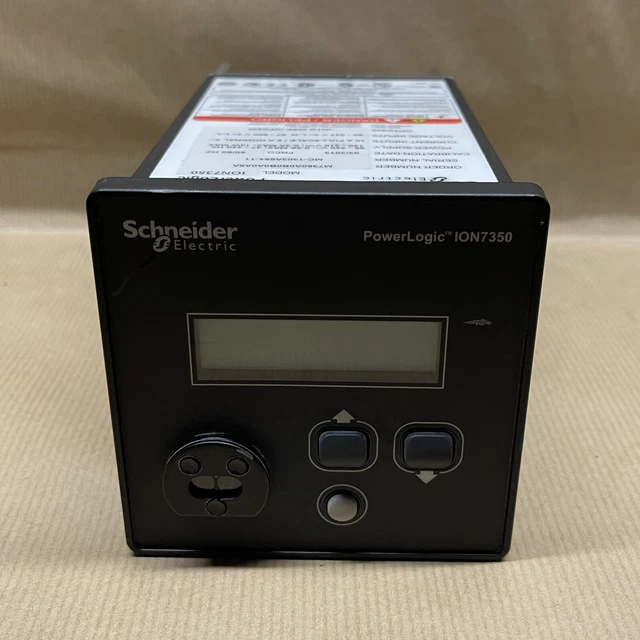 SCHNEIDER ION7350 POWERLOGIC ELECTRIC POWER AND ENERGY METER - Used £60 ...