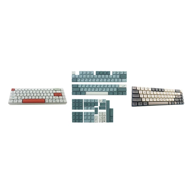 FR 126PCS UNIVERSAL Mechanical Keyboard Keycaps PBT Dye Sublimation Key ...