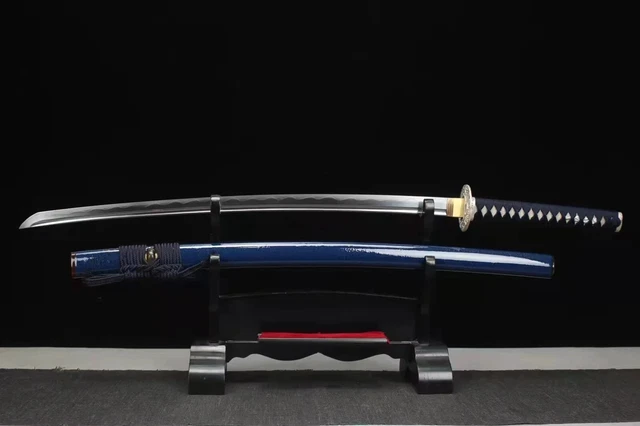 BLUE WATER JAPANESE Dragon Katana Swords Battle Ready T10 Steel War ...