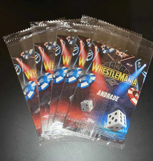 2025 LIMITED EDITION Wrestlemania 41 Topps Cards - 5 Packs, Unopened ...