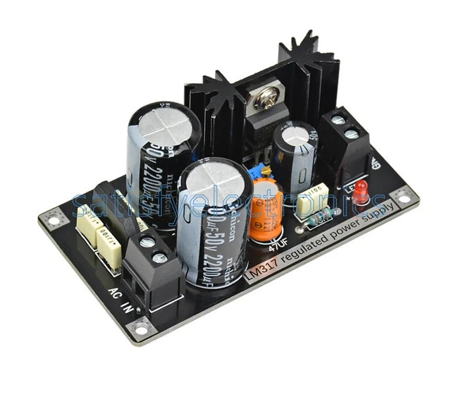 LM317 AC DC-DC Adjustable Rectifier Filters Regulated Power Supply ...