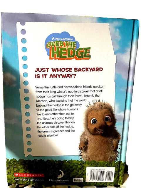 DREAMWORKS OVER THE Hedge Movie Storybook For Kids Sarah Durkee 2006 ...
