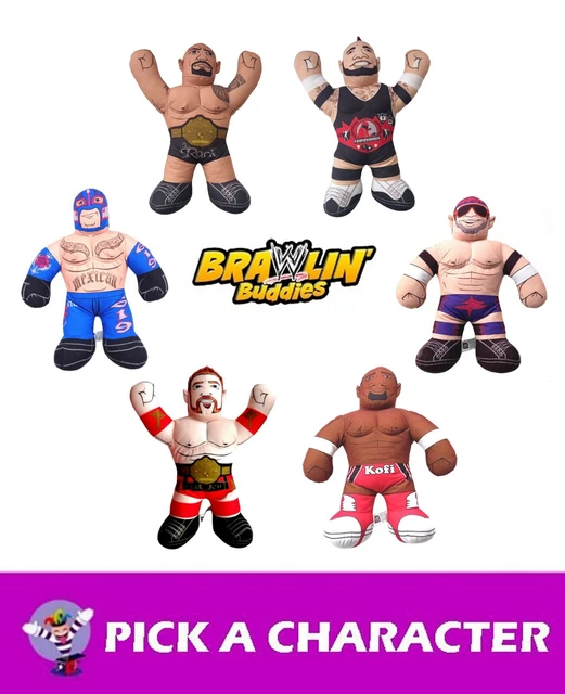 WWE WRESTLING BRAWLIN' Buddies ~ PLUSH WRESTLING TOYS ~ Loads to Choose ...