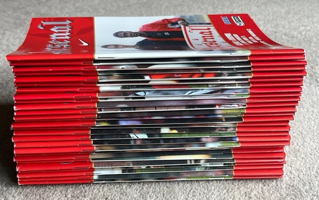 FULL SET OF 29 2000/2001 Arsenal FC Home Match Programmes, Champ ...