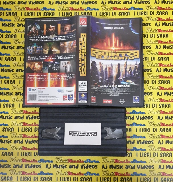 FILM*VHS IL QUINTO ELEMENTO di Luc Besson Bruce Willis 1997 FILMAURO ...