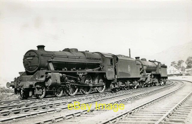 PHOTO RAILWAY 6X4 ex LMS 5MT Black Five No 44973 light engine c1960 £4.00 - PicClick UK