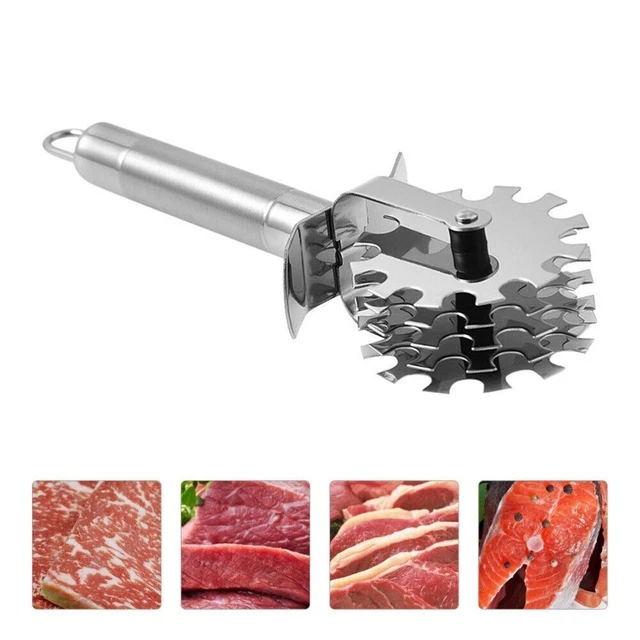 ANTI-RUST ROLLING STEAK Wheel Flip Design Roller Steak Tenderizer Beef ...