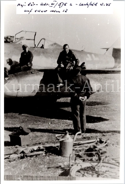 T588 FOTO WEHRMACHT Archiv Repro Luftwaffe Flugzeug Me262 3./ EJG 2 ...
