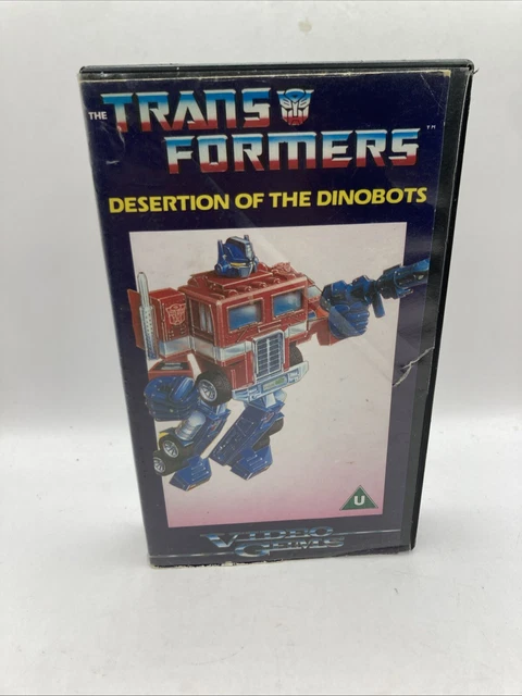TRANSFORMERS DESERTION OF the Dinobots Retro Vintage Childhood VHS Tape ...