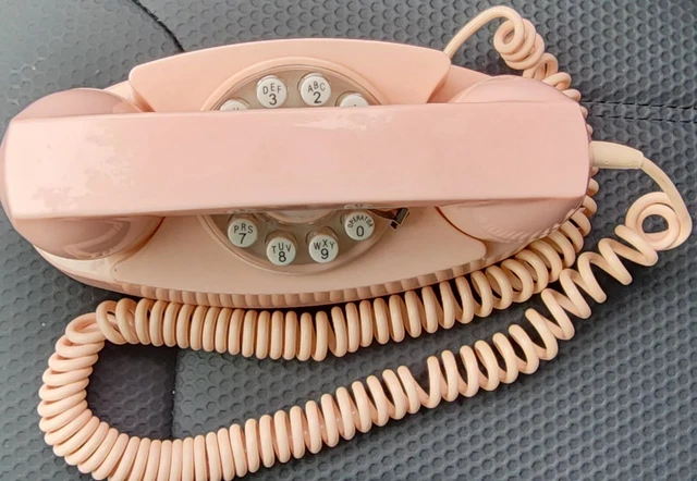 CROSLEY CR59 PRINCESS Pink Push Button Mock Rotary Telephone - Untested ...